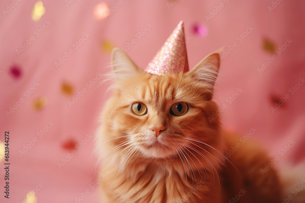 Happy Birthday Orange Cat Images