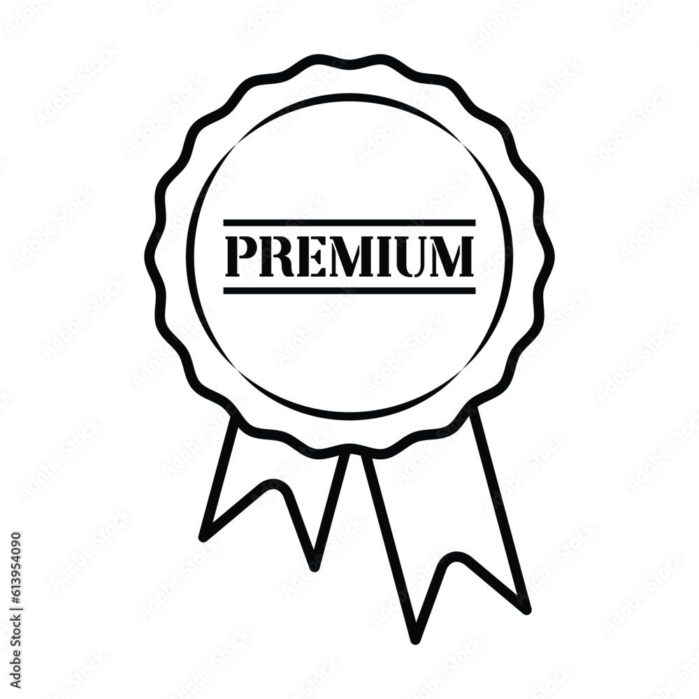 Premium Badge Icon, Medal Vector, Winner Badge, Certification Icon, Best Quality Icon, Best ...