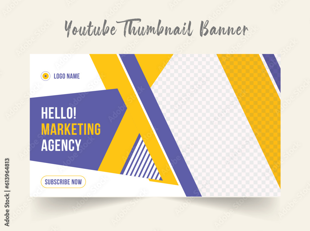 Editable youtube thumbnail template design for youtube videos video ...