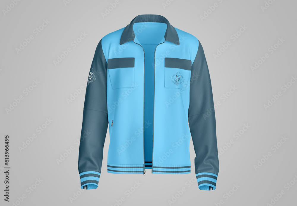 Jacket Mockup - Front View Stock Template | Adobe Stock