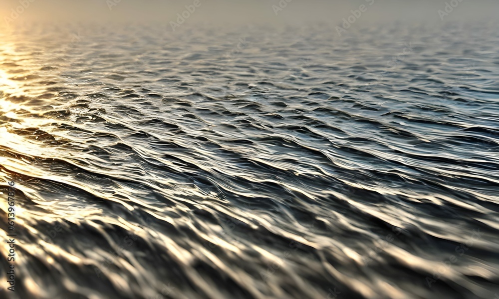 Seamless realistic water ripples or ocean waves background texture. 3D ...