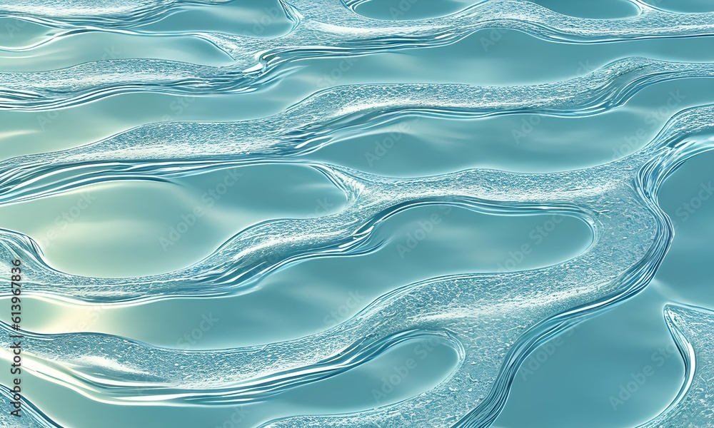 Seamless realistic water ripples or ocean waves background texture. 3D ...