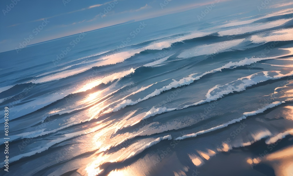 Seamless realistic water ripples or ocean waves background texture. 3D ...