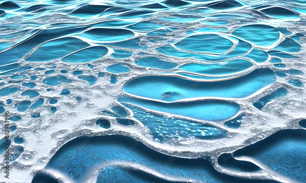 Seamless realistic water ripples or ocean waves background texture. 3D ...