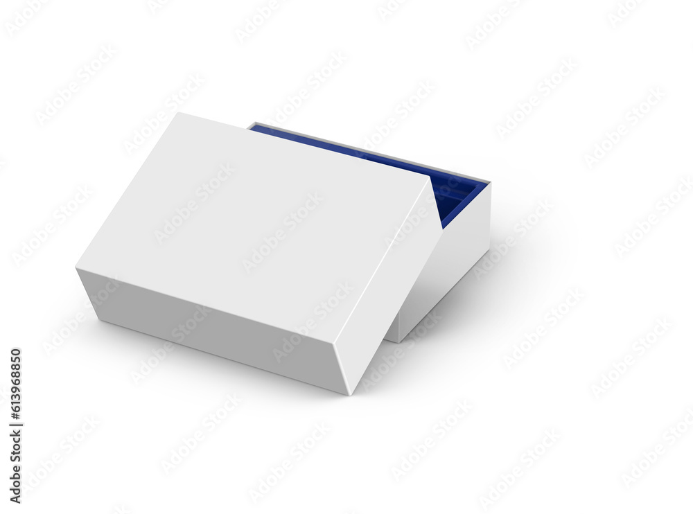 Board Game Packaging Blank Isolated 3D Rendering Stock Illustration ...