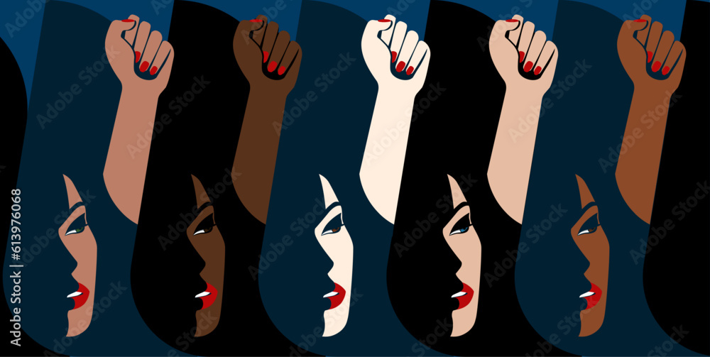 Raised Fist - Women Rresistance - Woman Pride - Strength in Diversity ...
