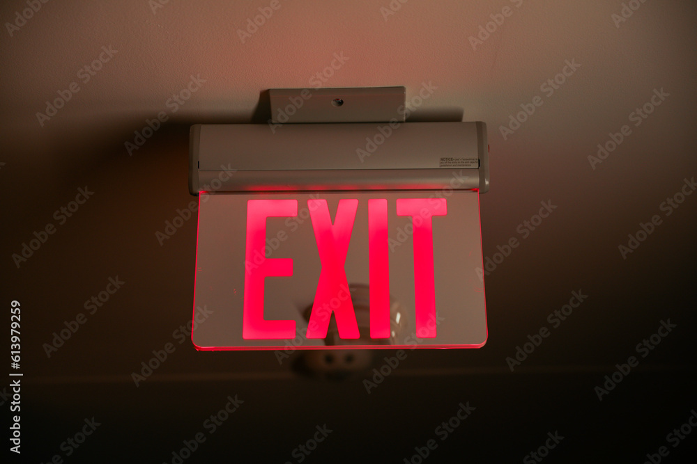 Exit signs: universal symbols of escape and safety, guiding individuals ...