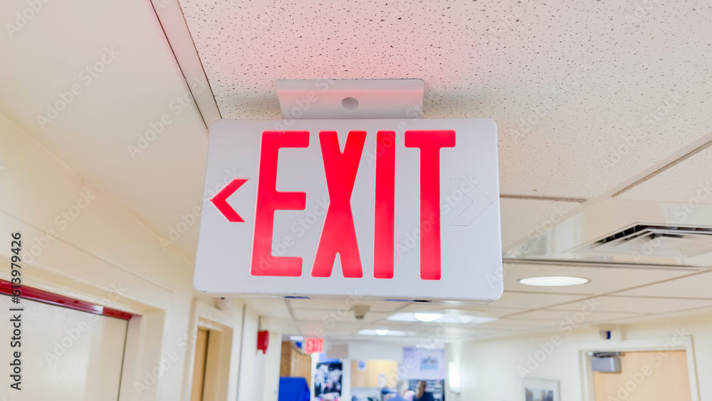 Exit signs: universal symbols of escape and safety, guiding individuals ...