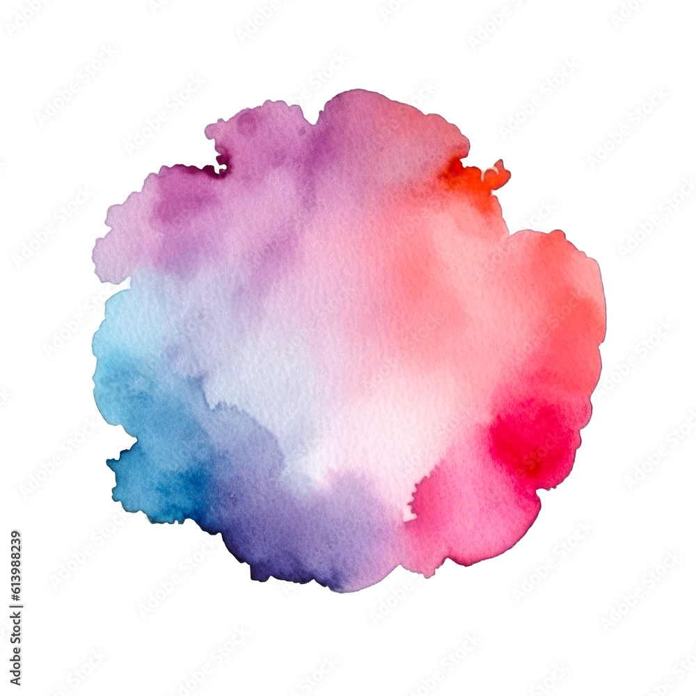 Pastel watercolor painting brush stroke isolated on transparent ...