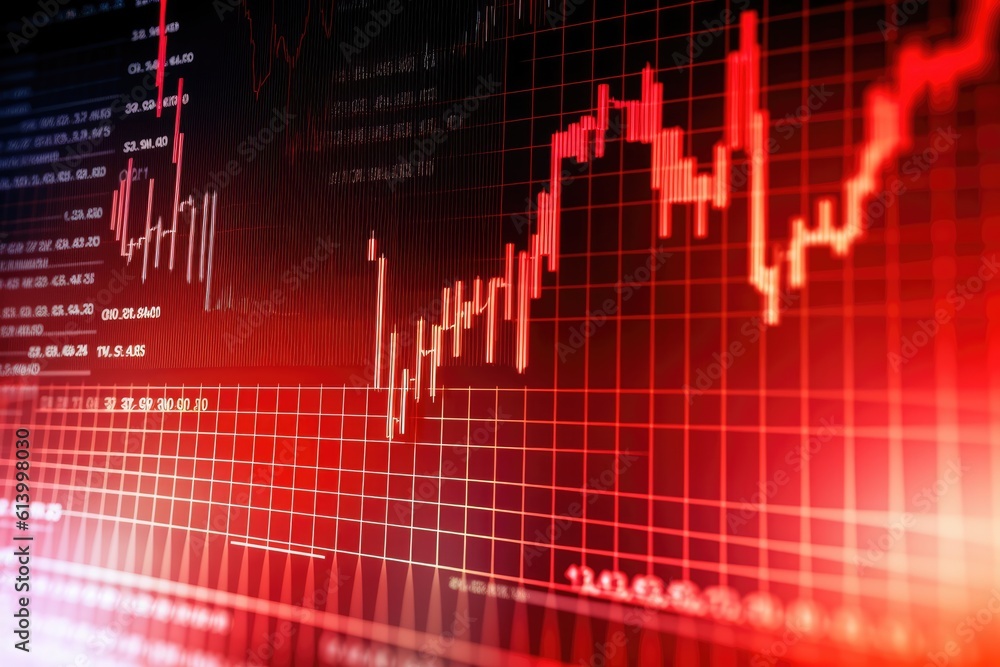 Stock market or forex trading graph and candlestick chart suitable for ...