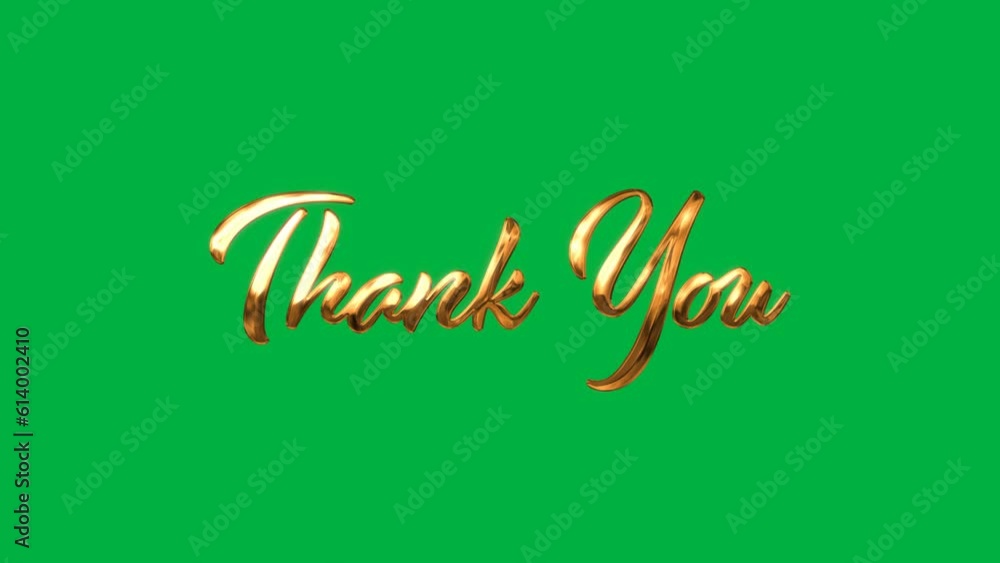 Thank You animated, suitable for celebration, and events.Thank you in ...