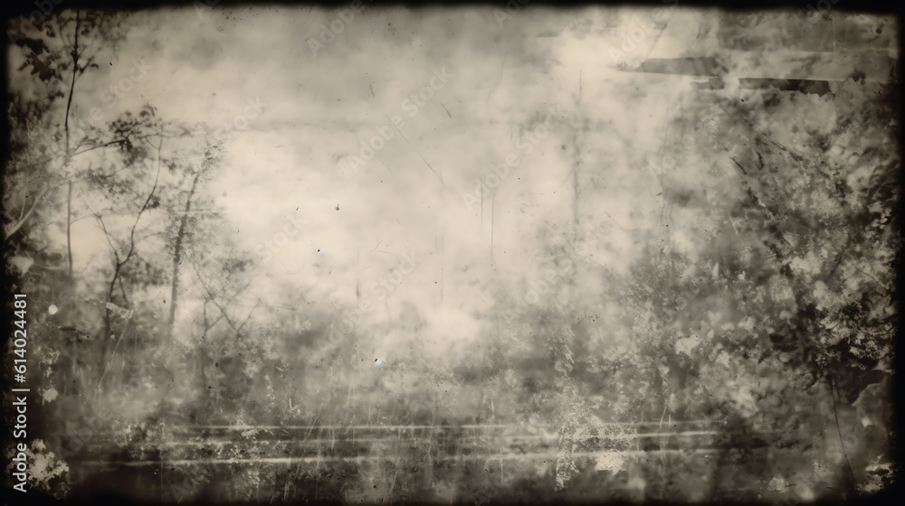 Generative AI Vintage distressed old photo light leaks and film grain ...