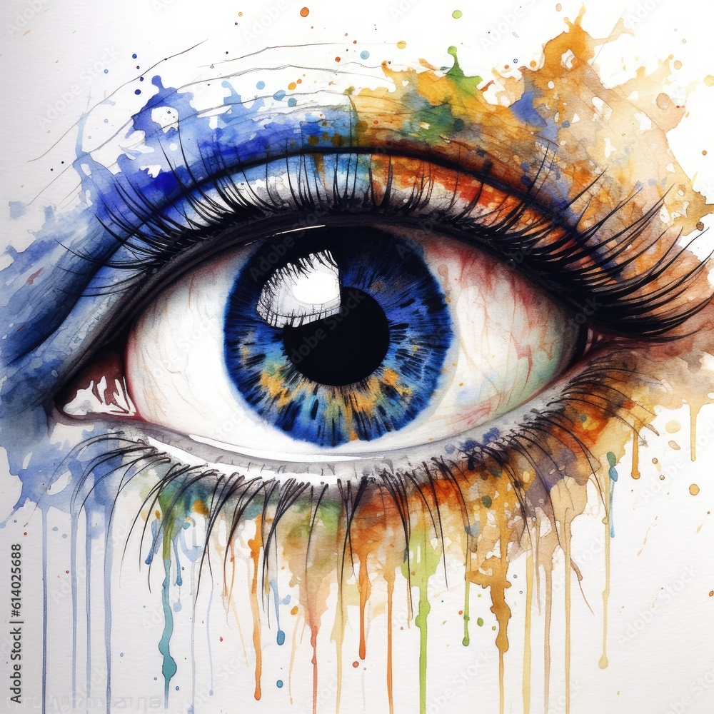 An Eye for Art - a Hauntingly Beautiful Watercolor Eye: Intricate ...