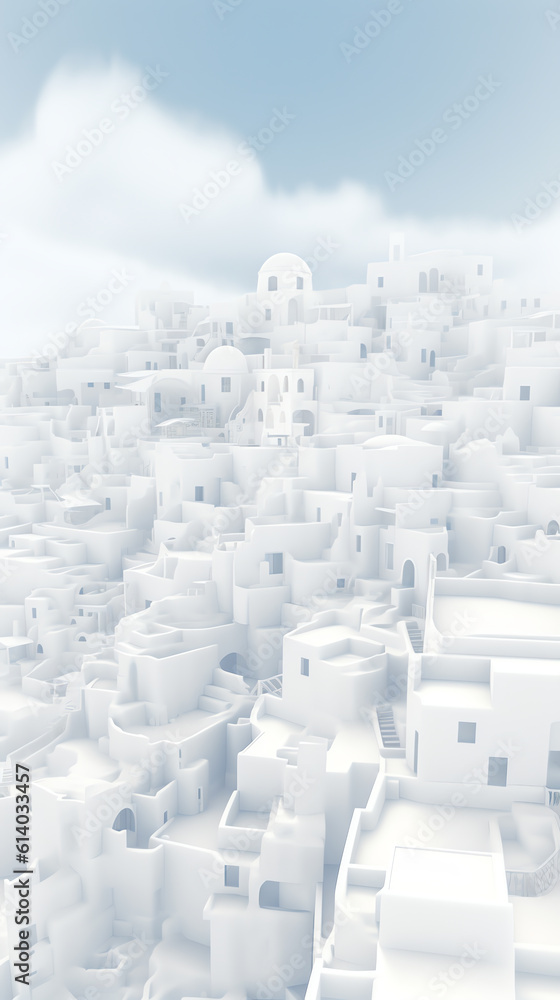 Generative AI Top view of abstract modern city downtown looking as ...