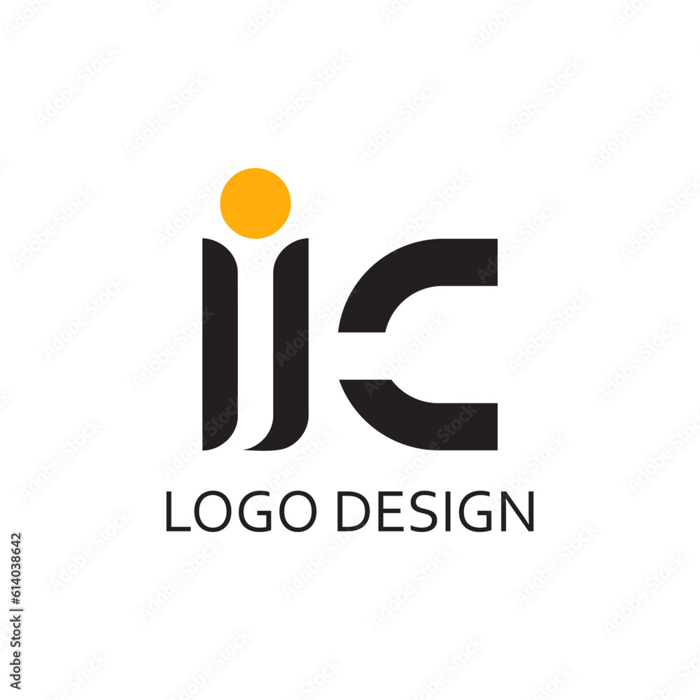 letter ic for logo company design template Stock Vector | Adobe Stock
