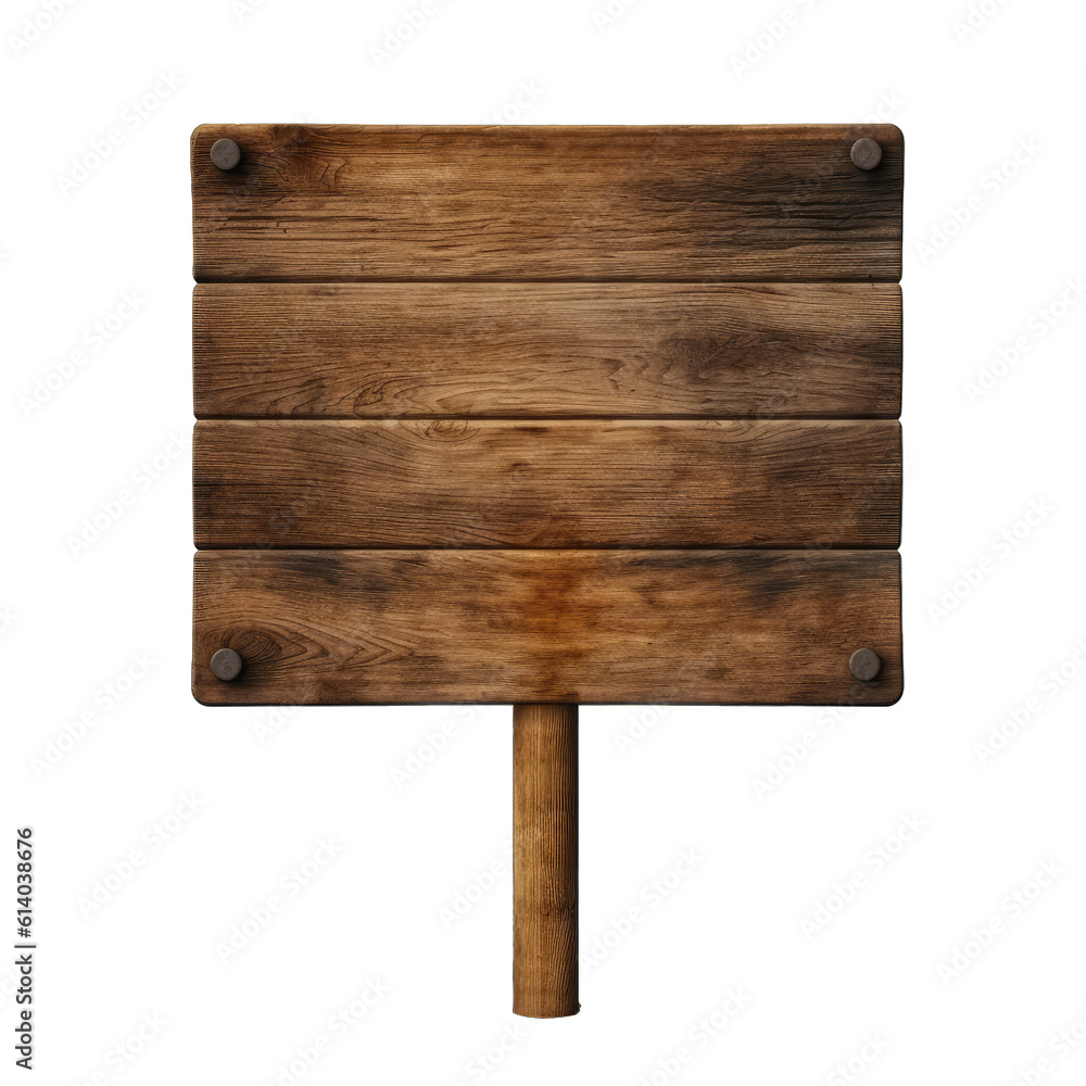 Wooden sign isolated on transparent background. Planks sign Stock ...