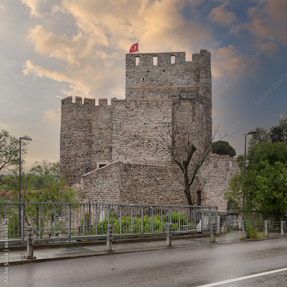 Anadolu Hisari, or Anatolian Castle, a 13th century medieval Ottoman ...