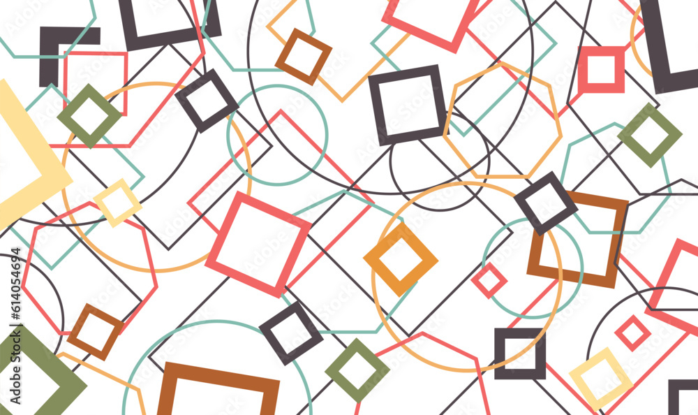 Geometric pattern fabric background, Seamless Pattern: Overlapping ...