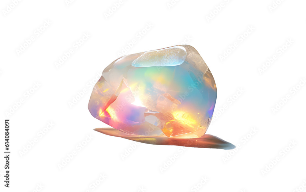 Opal White gemstone minimalism with shadow, milky white - Transparent ...
