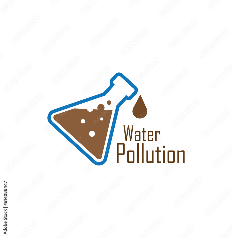 water pollution sign on white background Stock Vector | Adobe Stock