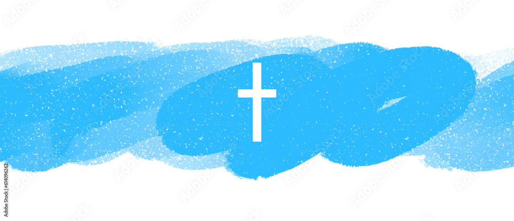 banner crosses illustration, border Isolated on transparent background ...