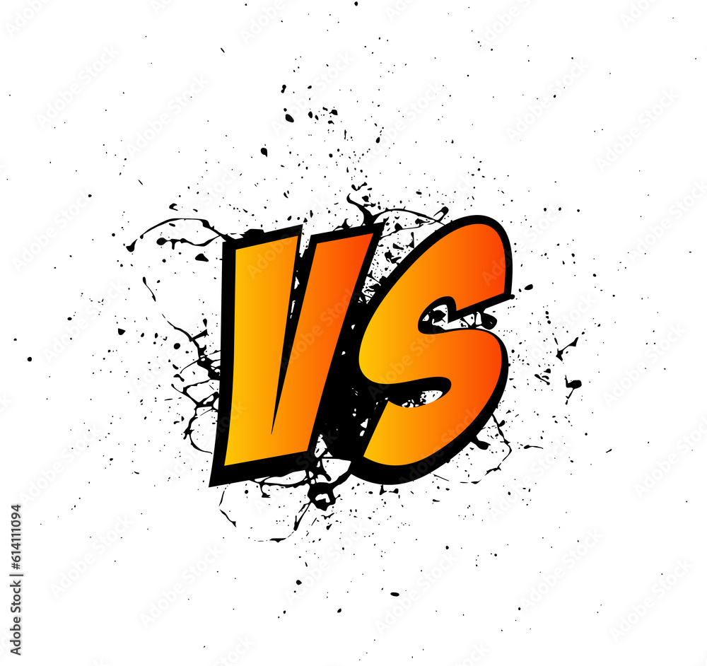 Cartoon VS Versus Stock Illustration | Adobe Stock
