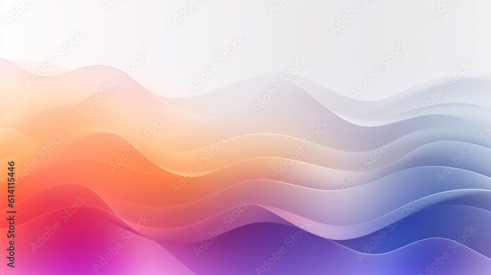 Waves gradient color change, red blue white change of colors AI ...