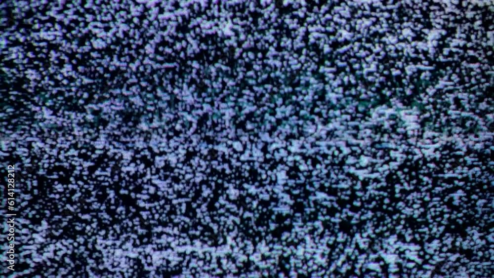 tv white noise static flicker abstract background detuned analog old ...