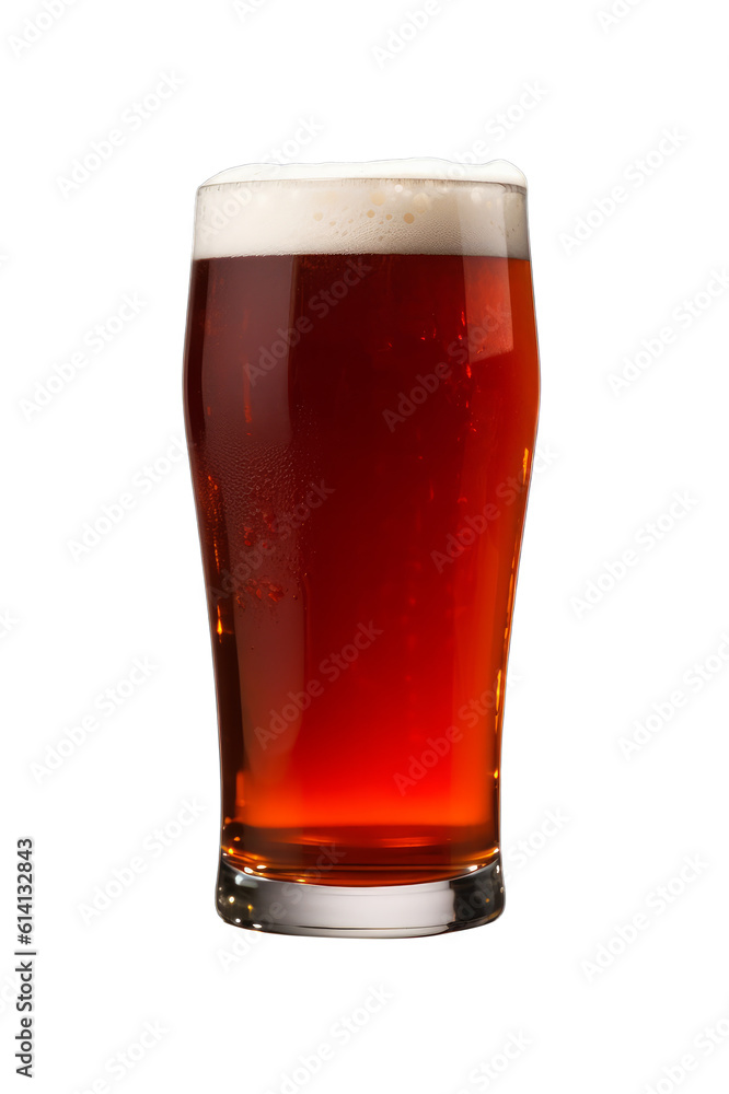 A pint of Monaco beer with grenadine syrup in a full tall glass ...