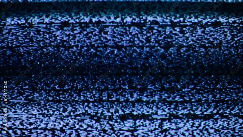 tv white noise static flicker abstract background detuned analog old ...