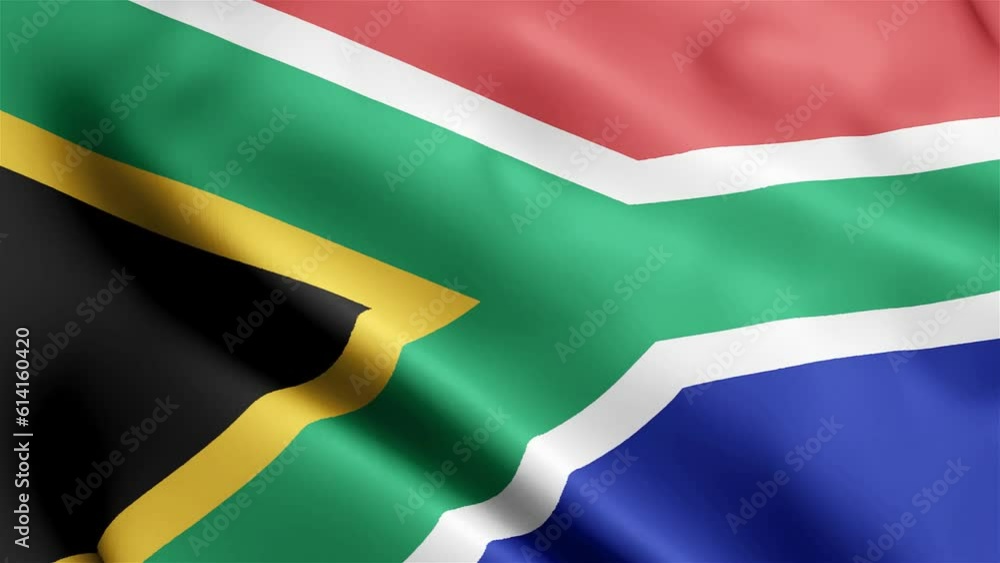 South Africa Flag Video Waving In Wind South Africa Flag South Africa