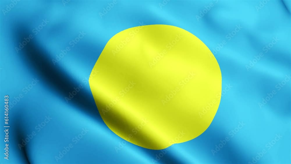 Palau Flag video waving in wind. Palau Flag Palau Flag background ...