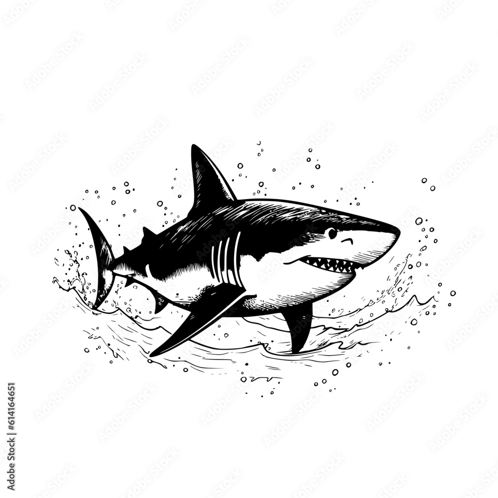 design, vector, cut file, shark silhouette, fish svg, shark svg, fish ...