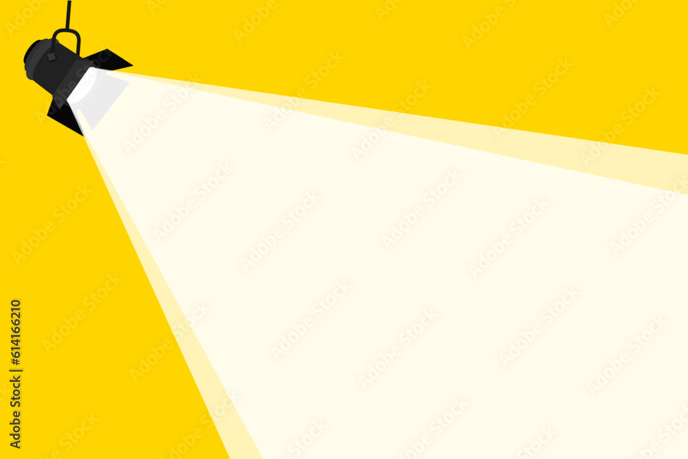 Spotlight vector background. Spotlight with bright lights. Vector set ...