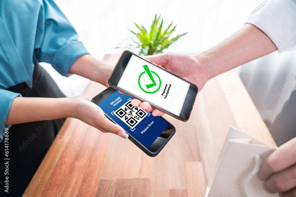 Seamless cashless payments with barcode scanning on smartphone ...