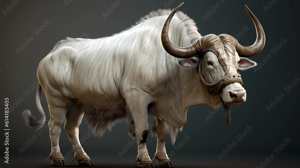 Brahma bull, Generative AI Stock Illustration | Adobe Stock