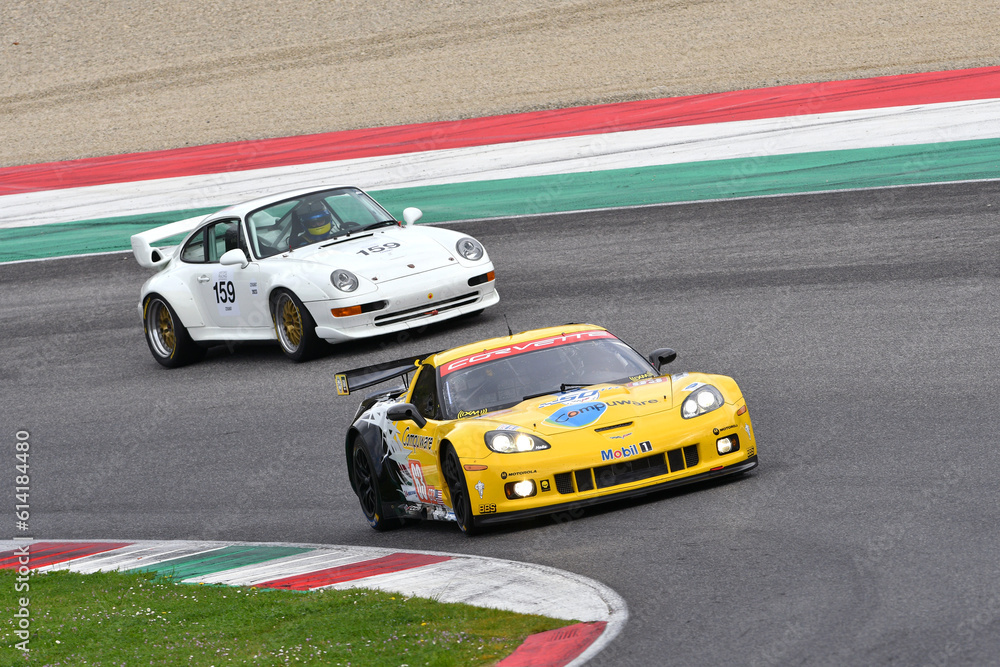 Scarperia, 2 April 2023: Chevrolet Corvette C6 ZR1 year 2010 in action ...