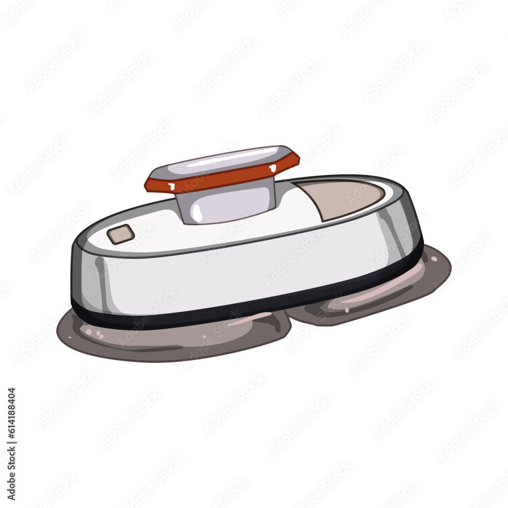 automatic glass cleaning robot cartoon. clean cleaner, home vacuum ...