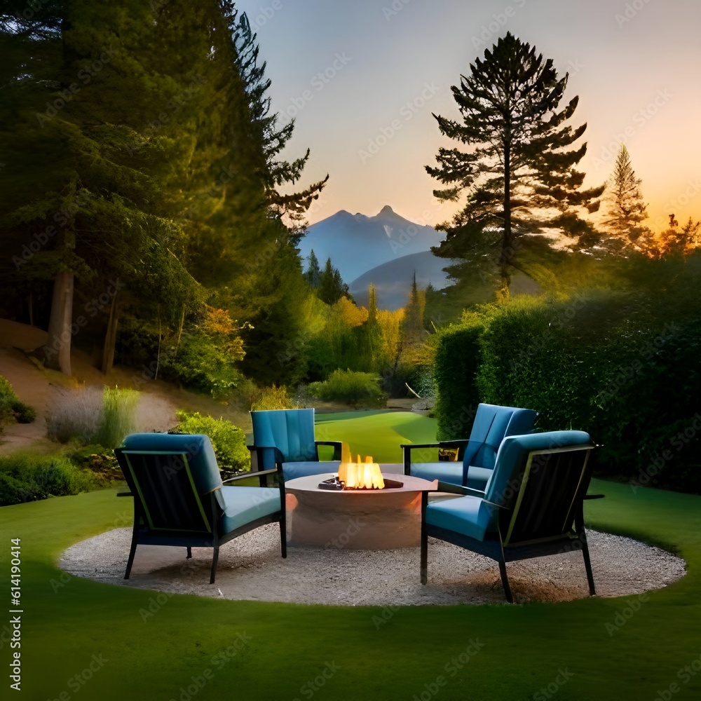 Vibrant late summer night scene featuring a captivating 'Fiery Serenade ...