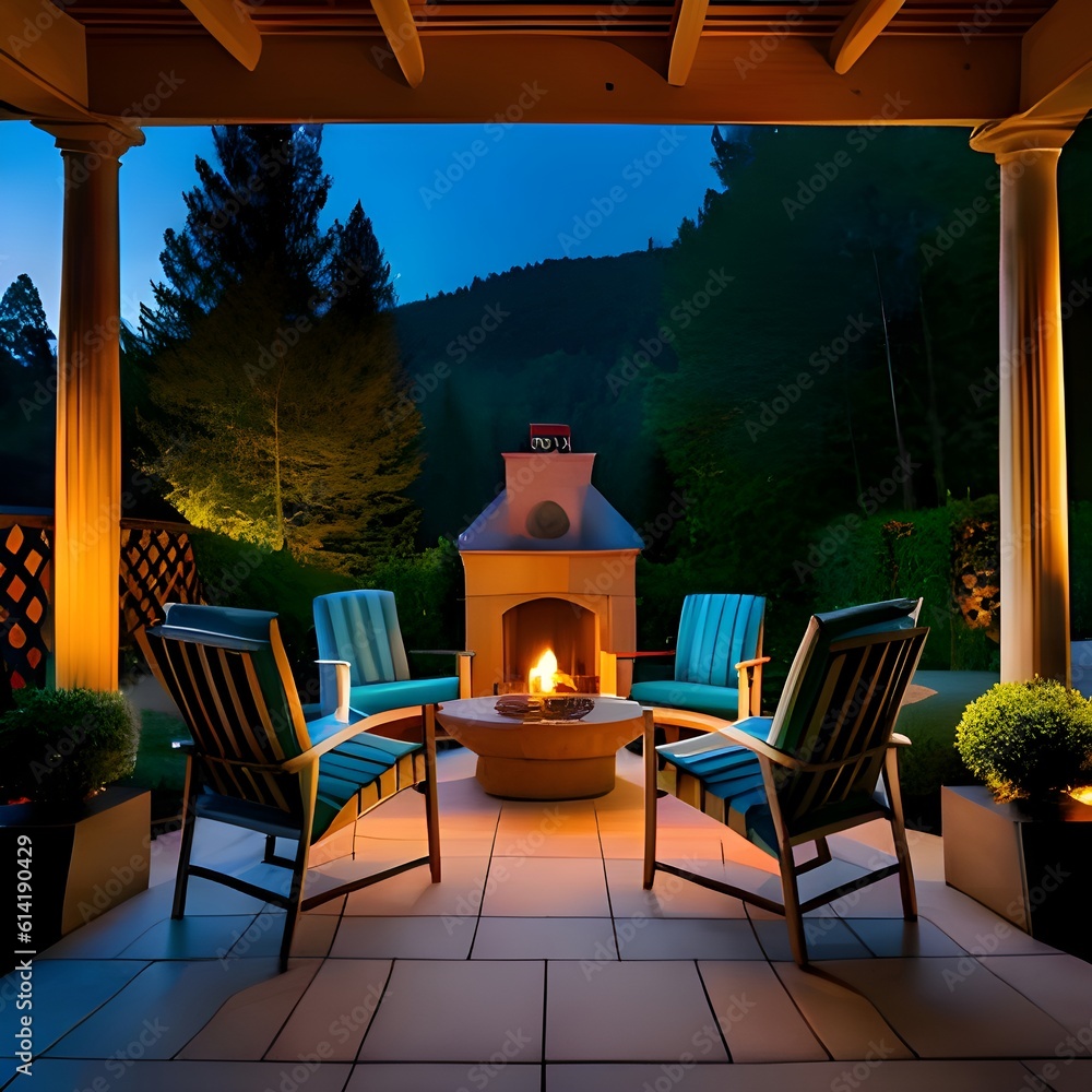 Vibrant late summer night scene featuring a captivating 'Fiery Serenade ...