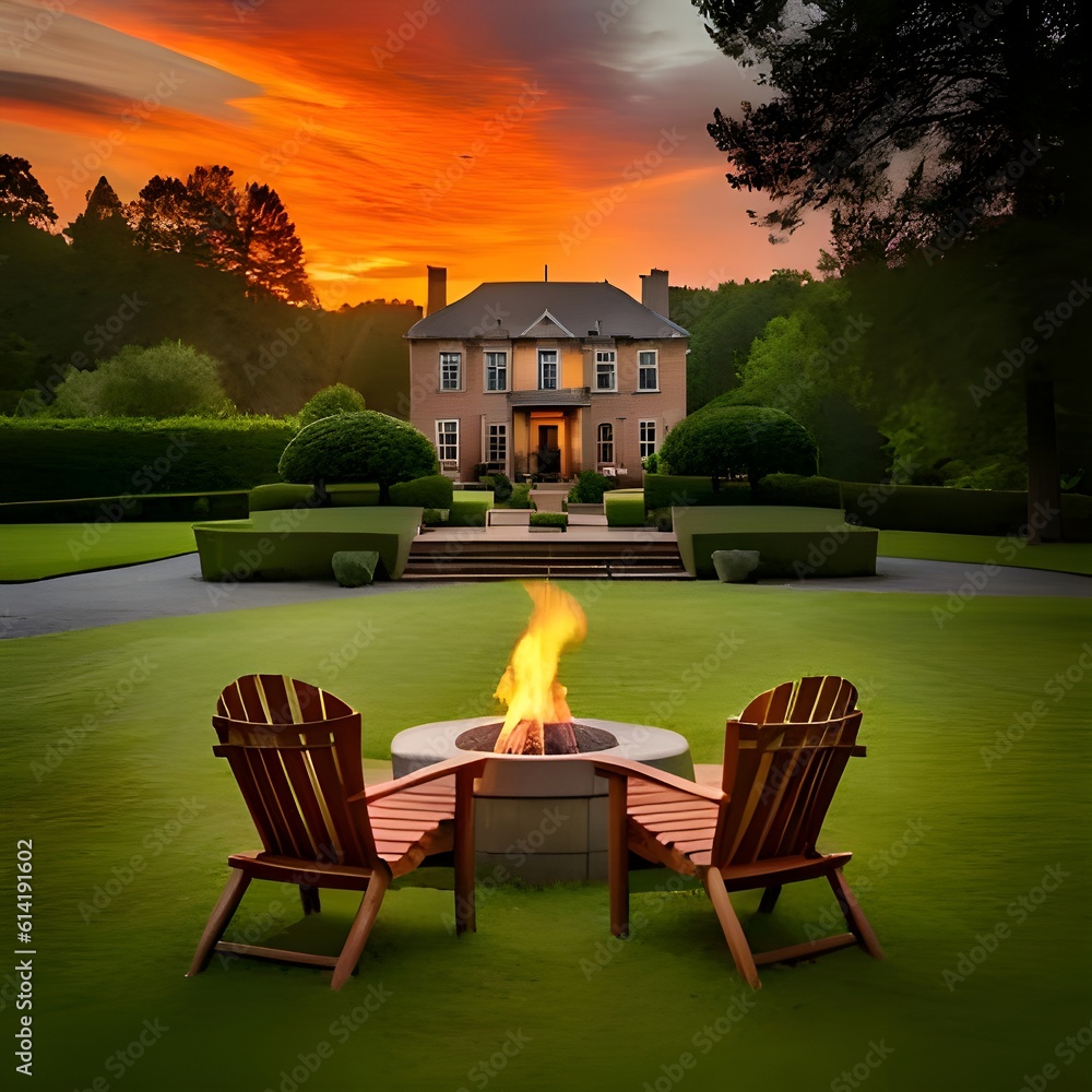 Vibrant late summer night scene featuring a captivating 'Fiery Serenade ...