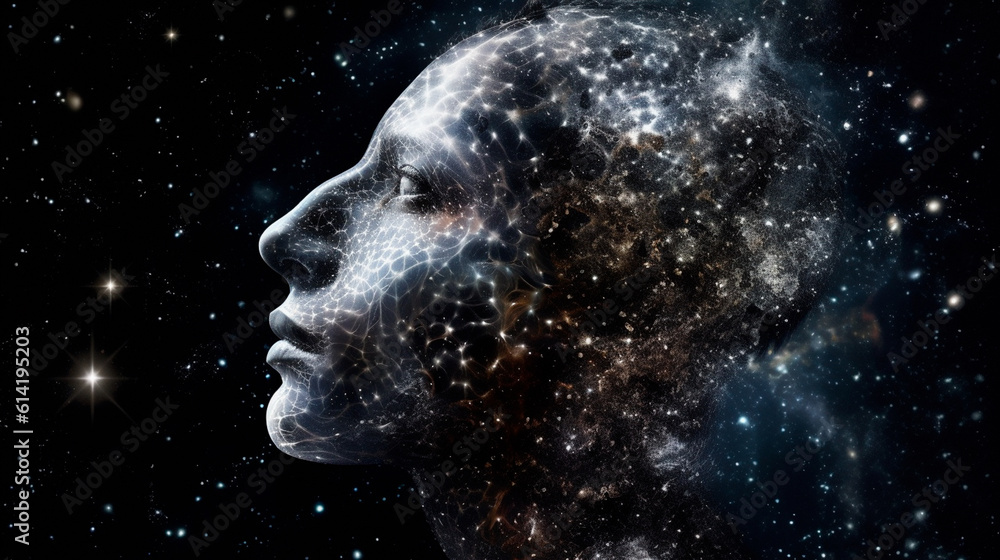 The universe, an infinite expanse of stars and galaxies, takes on the ...