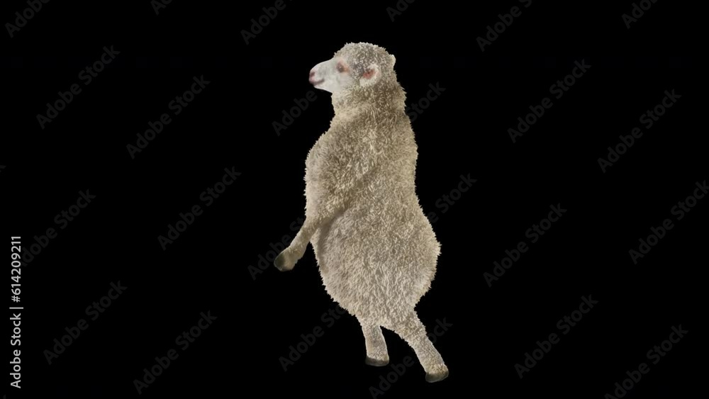 Vídeo do Stock: Sheep Dancing, Animal, 3d rendering, Animation Loop ...