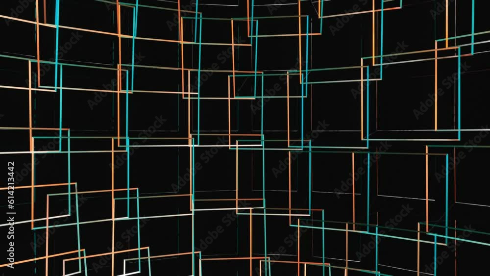 seamless loop 3d animation geometric patterns for live concert music ...