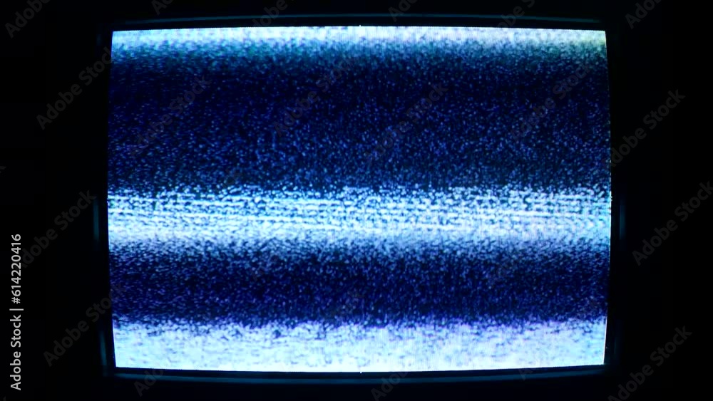 tv white noise static flicker abstract background detuned analog old ...