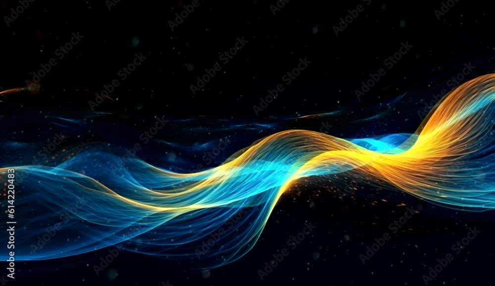 digital dynamic wave. Flow digital structure. Secure cybersecurity data ...