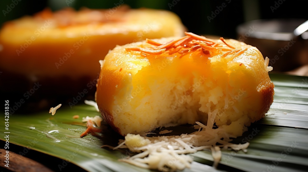 Bibingka: Traditional Filipino Rice Cake Stock Illustration | Adobe Stock