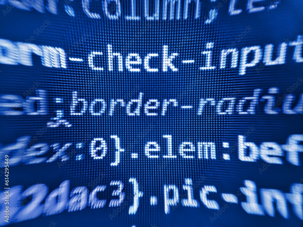 Web app coding. Binary code digital technology background. Simple ...