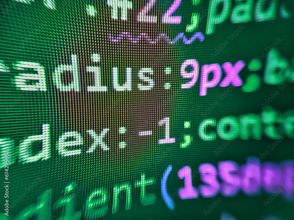 Writing programming functions on laptop. Programming code typing ... Writing programming functions on laptop. Programming code typing ...