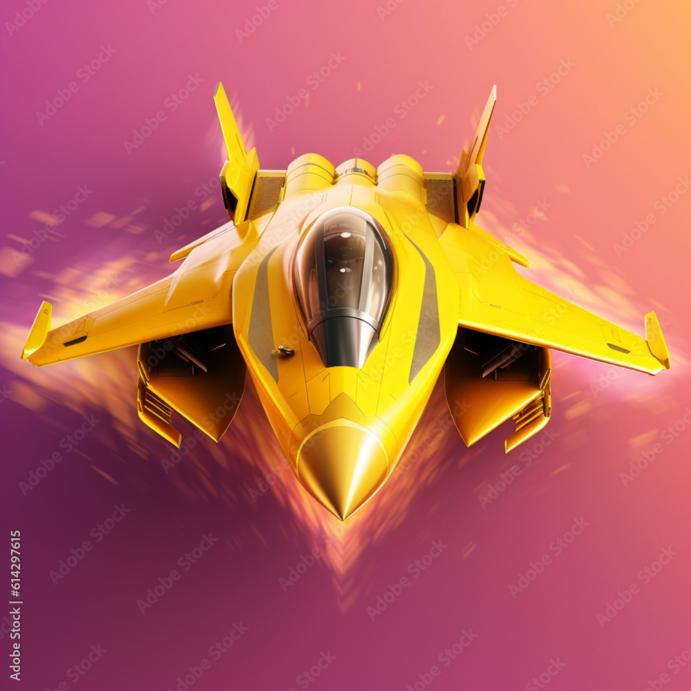 yellow background,jet from valorant,pink glowing eyes,streel art Stock ...